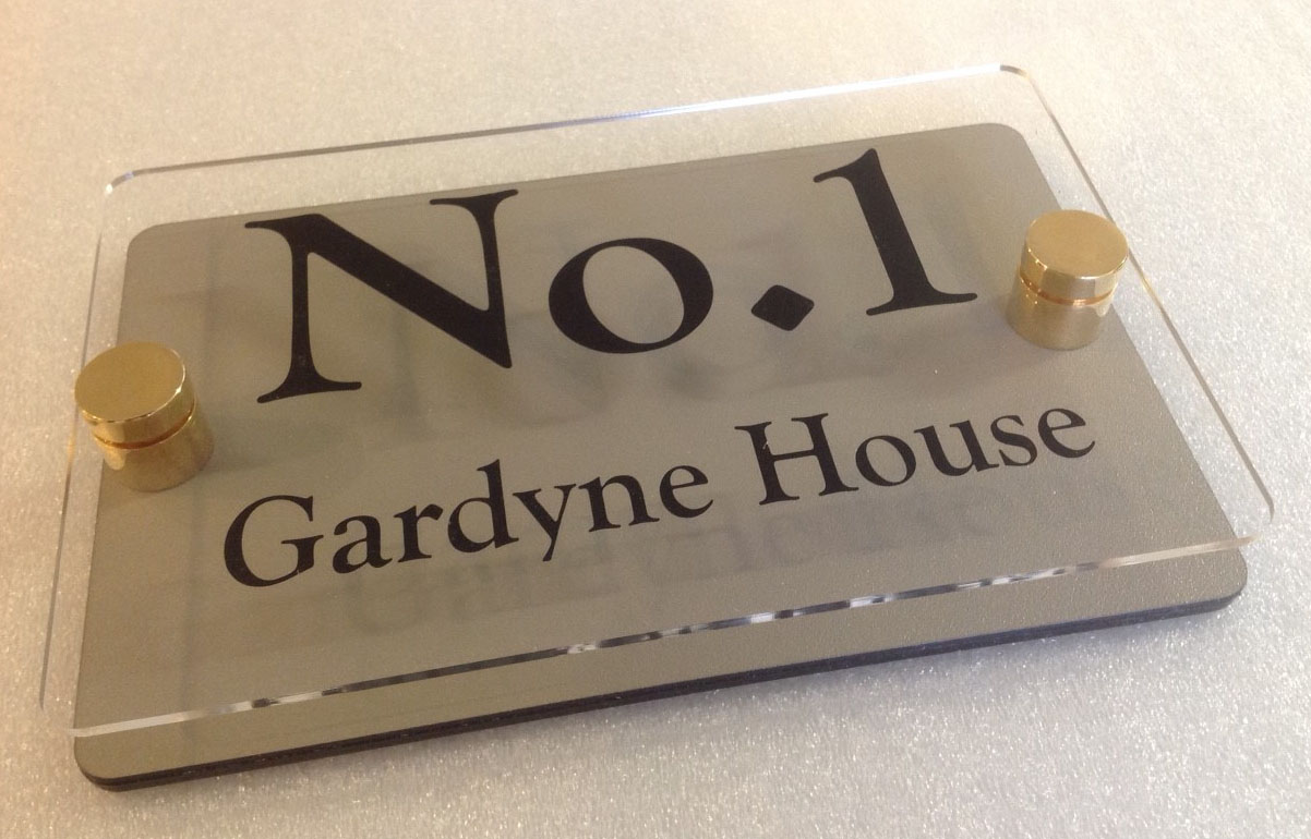 Perspex house Sign