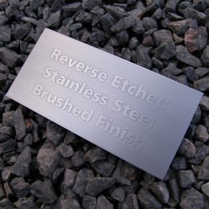 Stainless steel house sign - Sign Industries