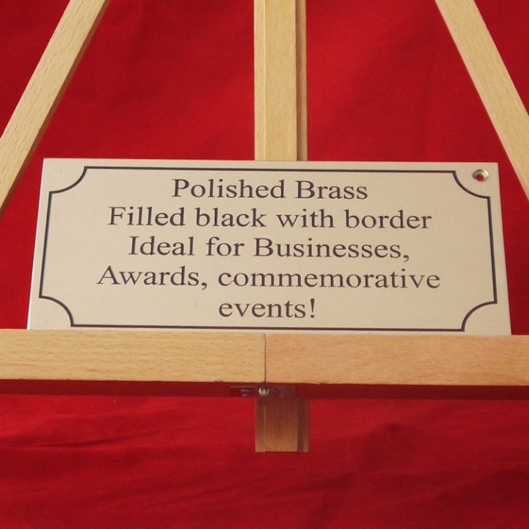 Brass House Signs. Order Online from Sign Industries